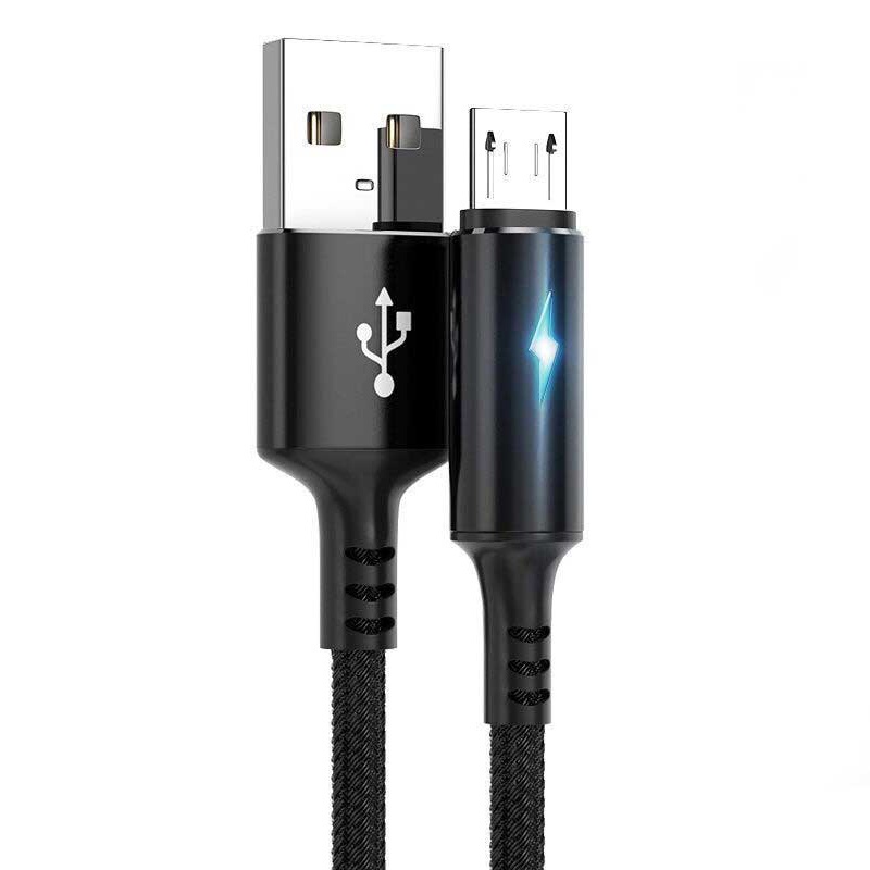 1.2m Nylon Braided Durable Fast Charging USB Cables & Android Micro USB ...