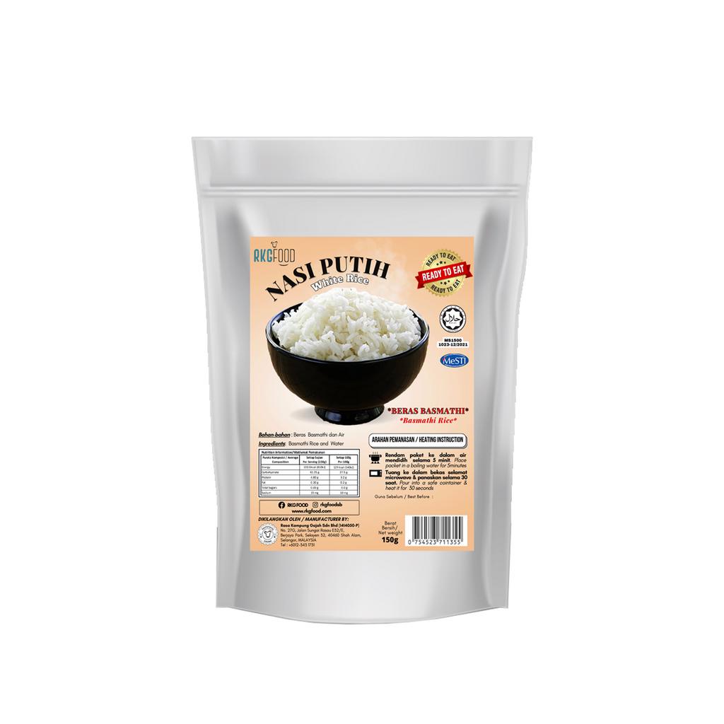 RKG Food Nasi Putih Beras Basmathi Sedia Dimakan| White Rice Basmati ...