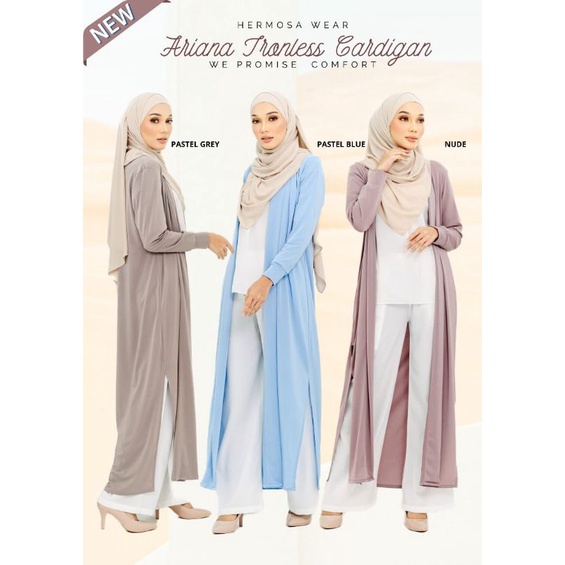 Ariana Ironless Cardigan by Hermosa Wear (Cardigan tanpa gosok ...