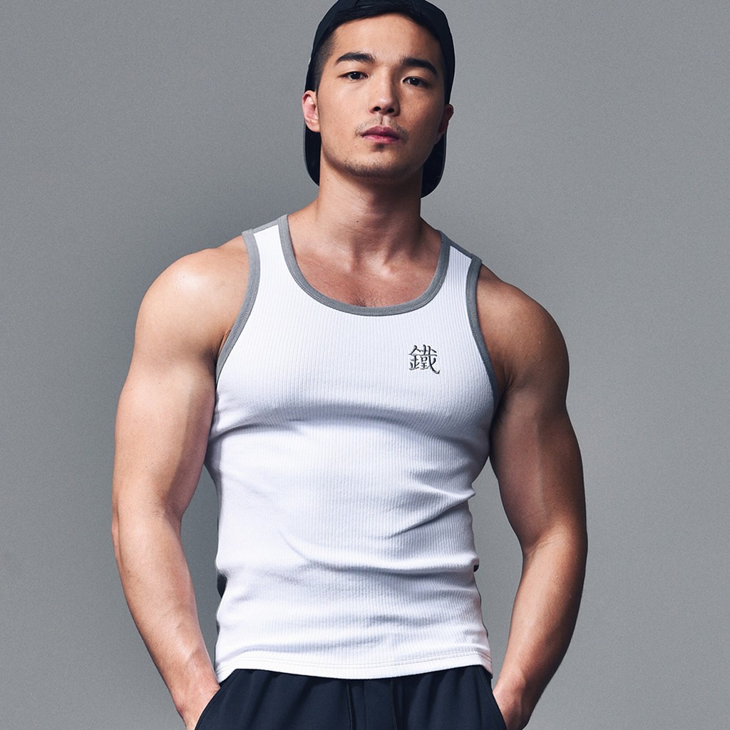 [OTOKO Men's Boutique] Solid: Chitie High Concept Sports Threaded Vest ...