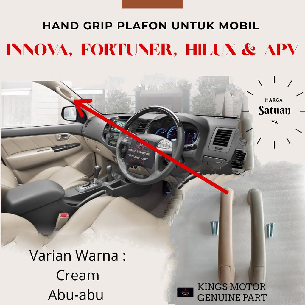 Top HAND GRIP Ceiling Handle INNOVA FORTUNER APV HILUX | Shopee Malaysia