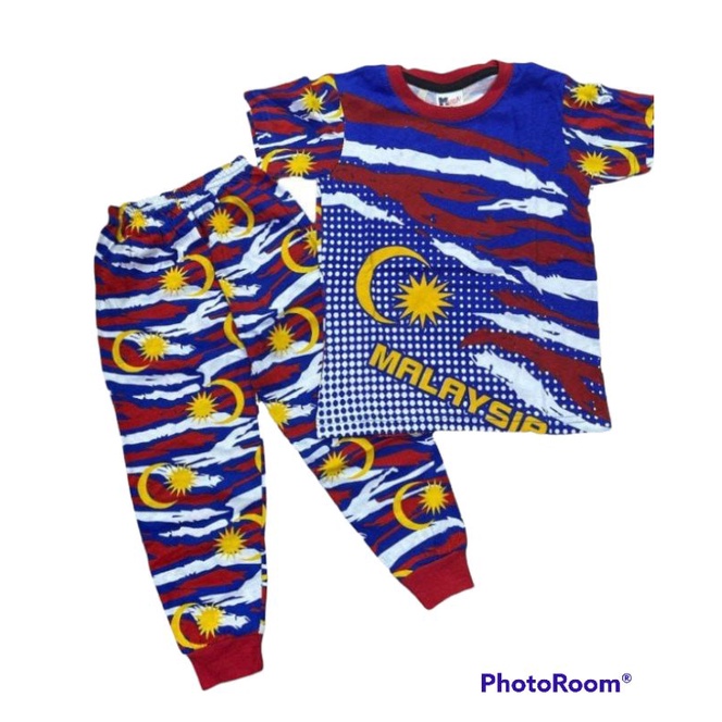 Baju Merdeka Set kids Big Full Cotton | Shopee Malaysia