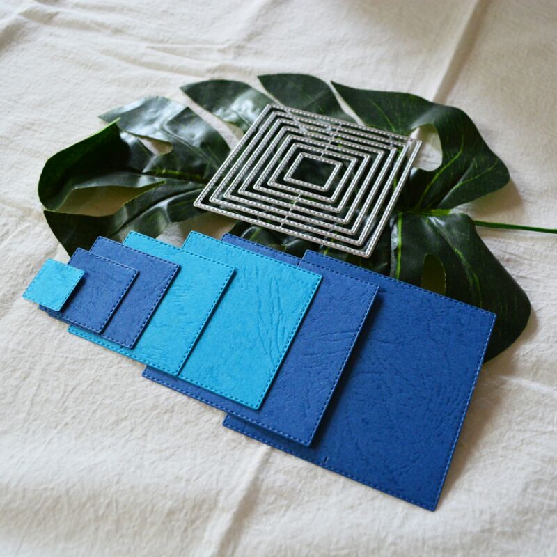 New Geometric *Square Shapes* Metal Cutting Dies For DIY Paper Craft ...