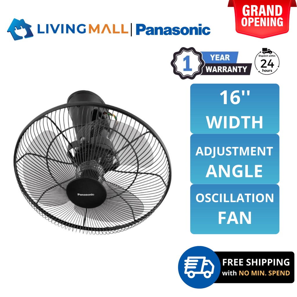 [𝐅𝐑𝐄𝐄 𝐃𝐄𝐋𝐈𝐕𝐄𝐑𝐘] PANASONIC F-MQ409 OSCILLATION FAN DARK GREY (16 INCH) 5 ...