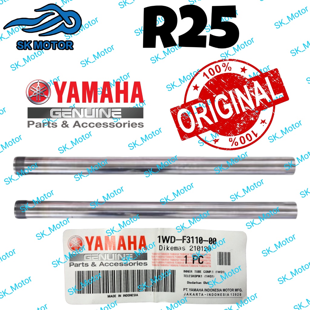 Yamaha R25 V1 Old Front Fork Inner Tube Comp / Batang Fock Fok Chrome ...