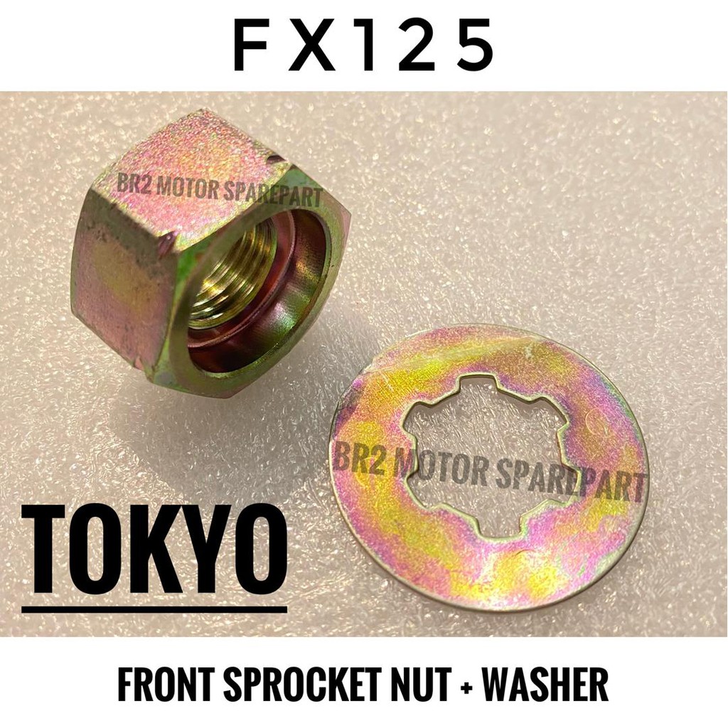 SUZUKI FX125 FRONT SPROCKET NUT WITH WASAHER (1SET) | Shopee Malaysia
