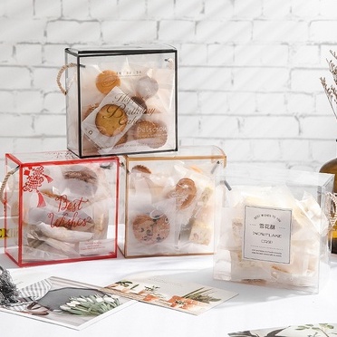 READY STOCK PVC Transparent Box Goodies Box Cookies Candy Doorgift ...