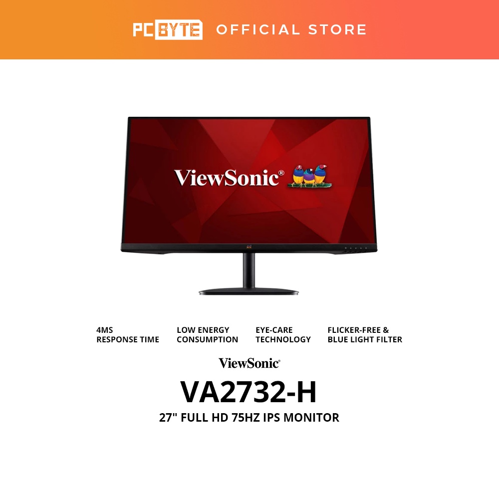 ViewSonic VA2732-H 27" 75Hz 4ms IPS Frameless Monitor | Shopee Malaysia