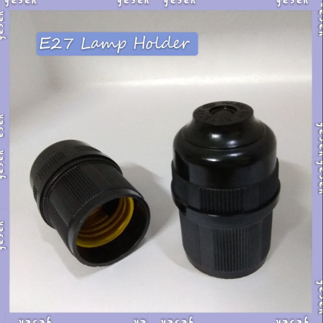 Bulb E27 Lamp Holder - black (2 pcs) | Shopee Malaysia