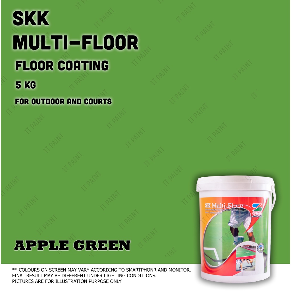 5KG SKK SK Multi-Floor Paint for Court Cat Lantai Water based Matt for ...