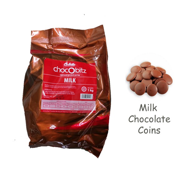 Colatta Chocobitz MILK Chocolate Coin / Chocolate Butang (1kg) - HALAL ...