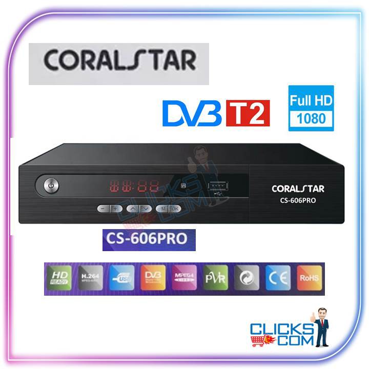 Coralstar MYTV Decoder Box DVBT2 - CS-606PRO | Shopee Malaysia