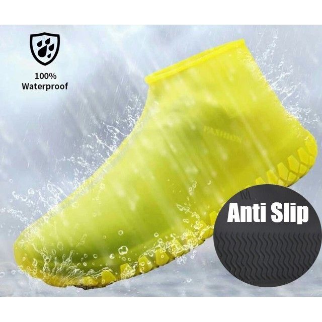 Unisex Shoe Covers Anti Slip Outdoor Camping Hiking Silicone Overshoes ...