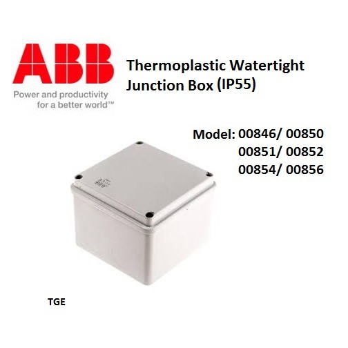 ABB PVC Thermoplastic Watertight Enclosure Junction Box (IP55) | Shopee ...