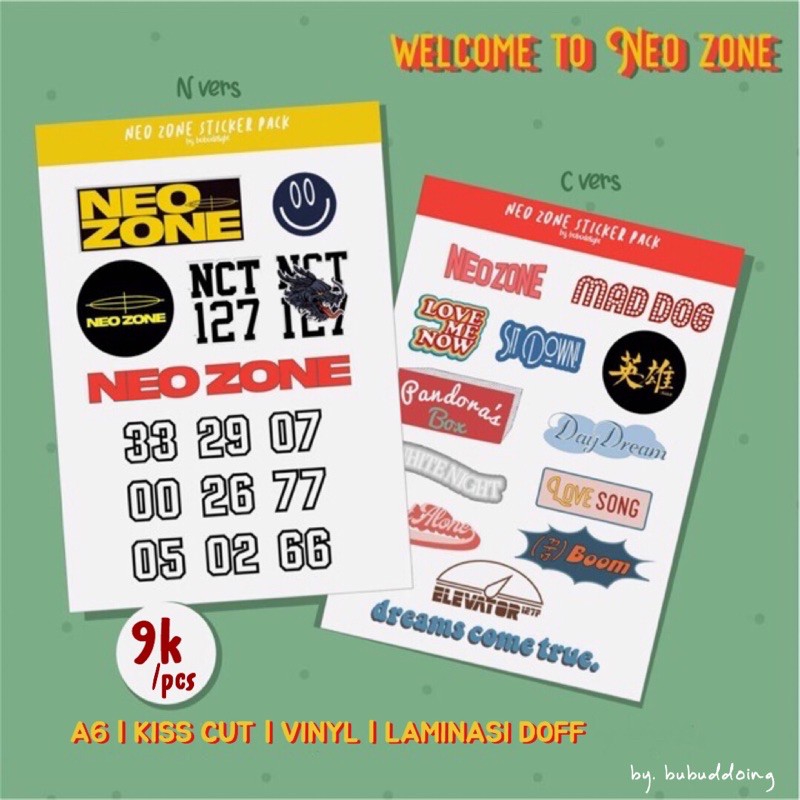Nct 127 Neo Zone sticker Pack (kiss cut sticker) | Shopee Malaysia