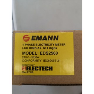 Digital kWh Meter 60A 240V Single Phase (Emann) | Shopee Malaysia