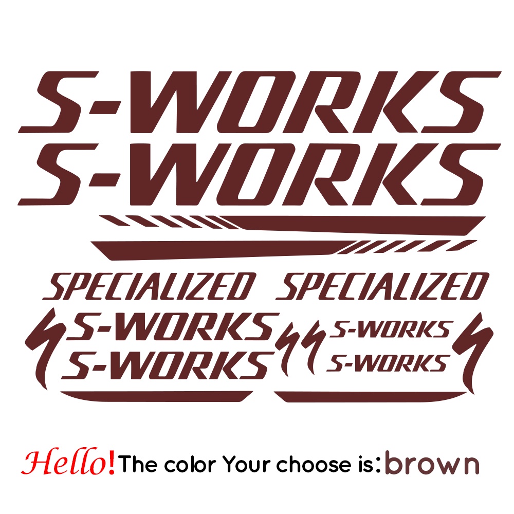 SPECIALIZED S-WORKS Sticker Decal for Mountain Bike/Road Bike | Shopee ...