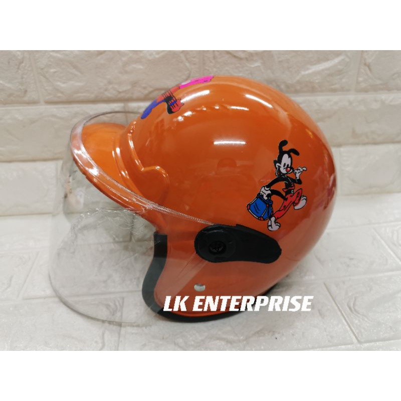 COLORFUL HELMET KIDS MOTORCYCLE / HELMET BUDAK (FREE VISOR) | Shopee ...