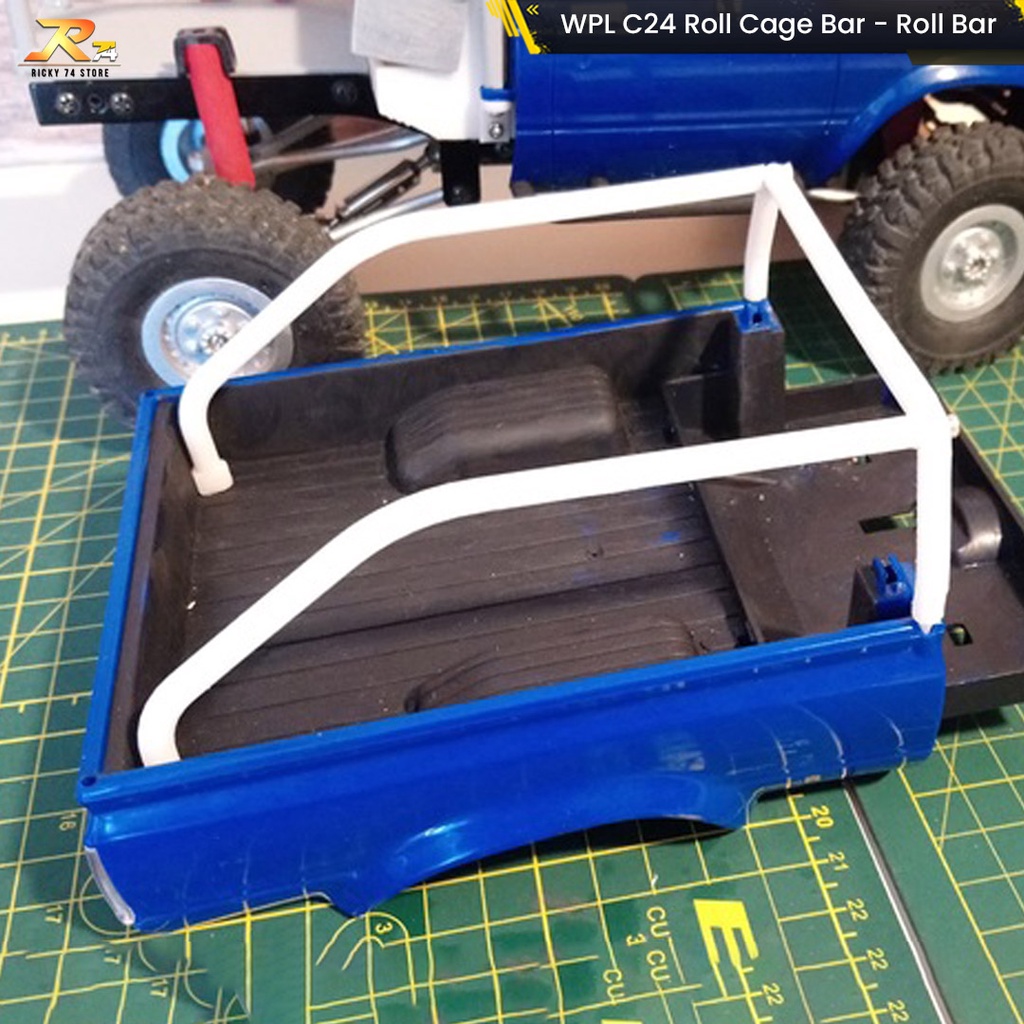 Wpl C24 Roll Cage Bar - Roll Bar RC Offroad 3D Print WPL | Shopee Malaysia