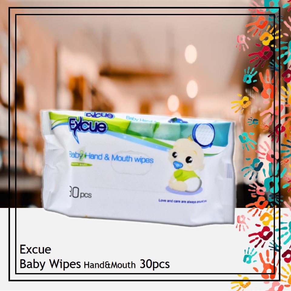 Excue baby hand and mouth Wet Wipes tissue 30s | Shopee Malaysia