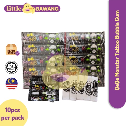 QeQe Monstar and Hantu Tattoo Bubble Gum | Shopee Malaysia