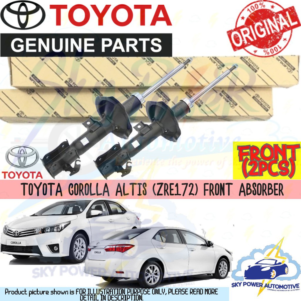TOYOTA COROLLA ALTIS ZRE172 (2014) 100% ORIGINAL (GENUINE) SHOCK ...