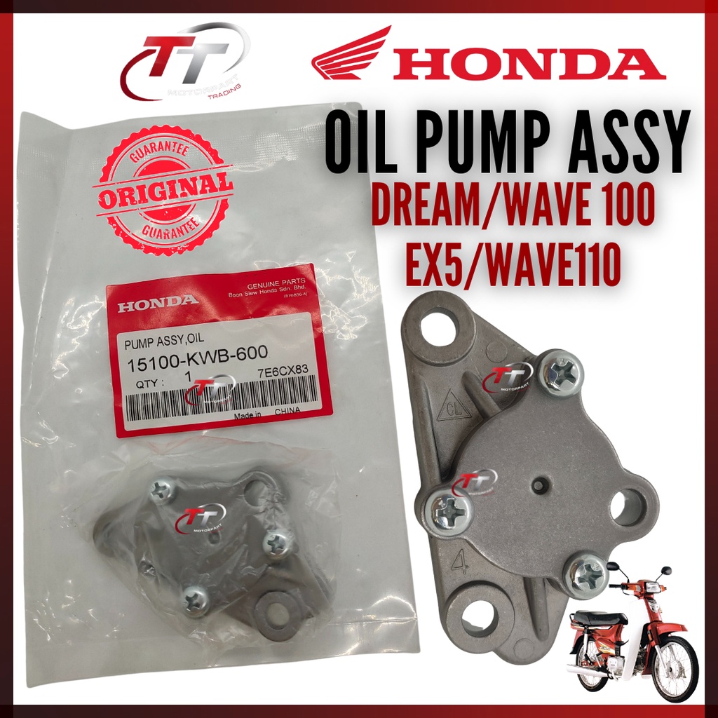 100% ORIGINAL HONDA EX5 DREAM HIPOWER WAVE110 WAVE100 WAVE 110 100 OIL PUMP ASSY PAM MINYAK ...