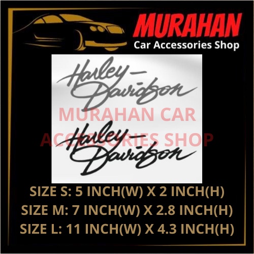 [READY STOCK] HIGH GRADE HARLEY DAVIDSON LOGO STICKER MOTOR VINYL ...