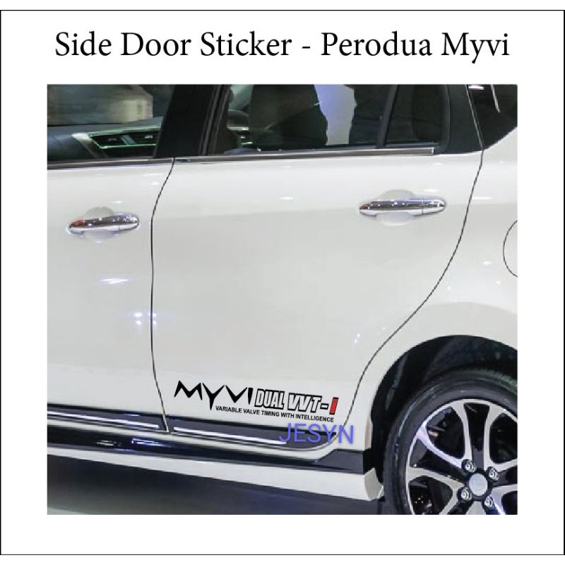 PERODUA MYVI SIDE DOOR STICKER - 1 PAIR | Shopee Malaysia