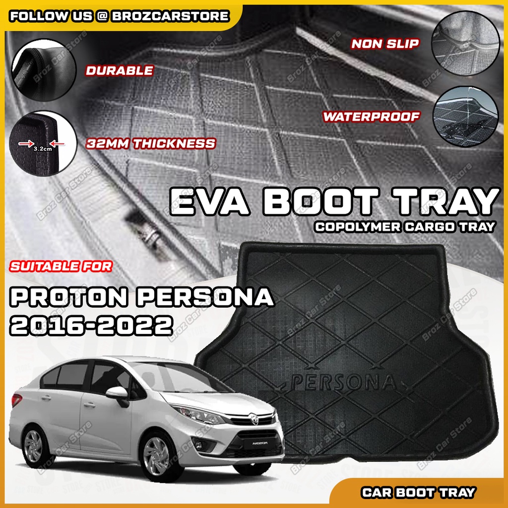 📥 For Proton Persona 16-24 EVA Copolymer Car Boot Tray Luggage Cargo ...