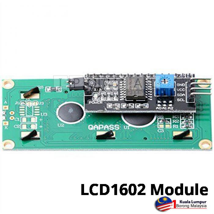 Serial IIC I2C LCD 1602 (16x2) Blue Liquid Display Module for Arduino ...