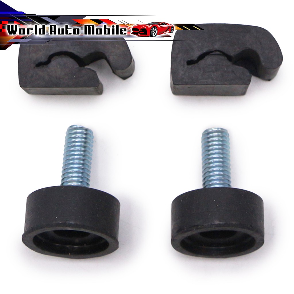 Front + side hood rubber 4 pieces, black color Toyota Corolla KE30 KE35 ...