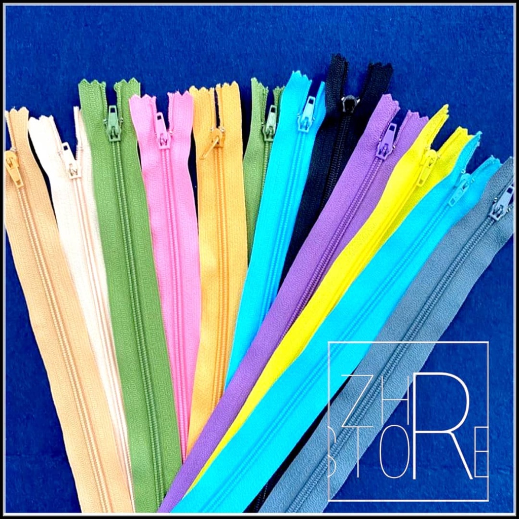 Zip buatan Malaysia / Zip kain (8, 10", 12", 14",16", 18", 20" & 22 ...