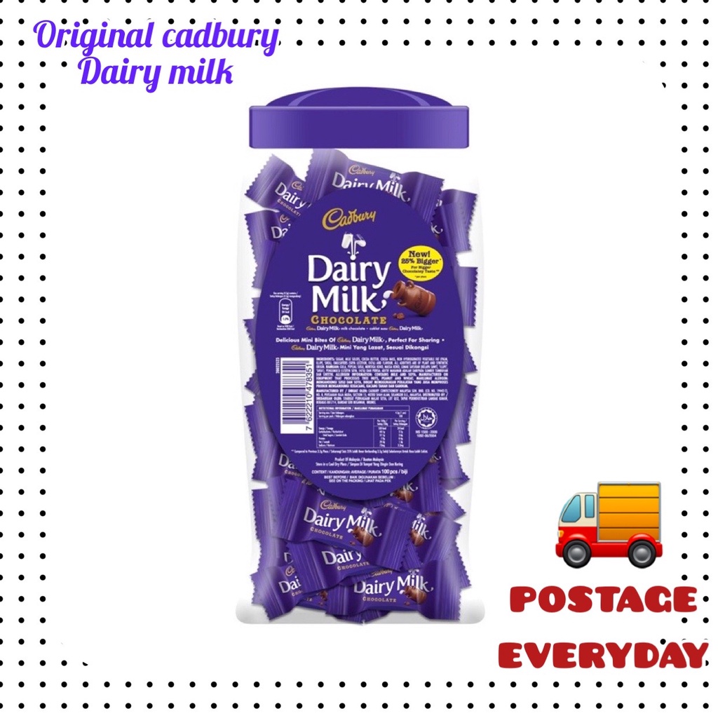 Chocolate Cadbury Dairy Milk Botol 50pcs/90pcs | Shopee Malaysia