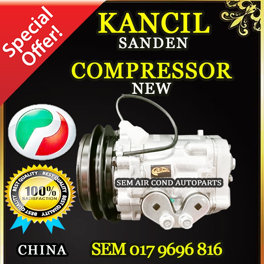 PERODUA KANCIL SANDEN SD OEM CHINA NEW COMPRESSOR/ KOMPRESOR (CAR ...