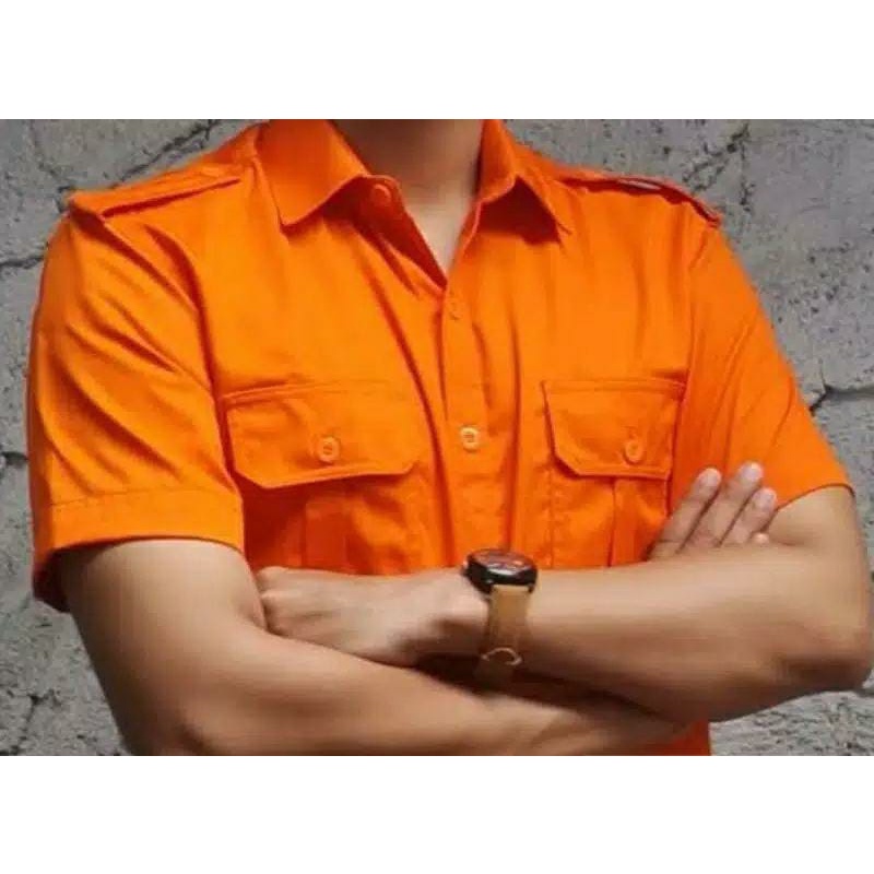 HIJAU KEMEJA Pdl CARGO Short Shirt OUTDOOR ARMY Green Field Service ...