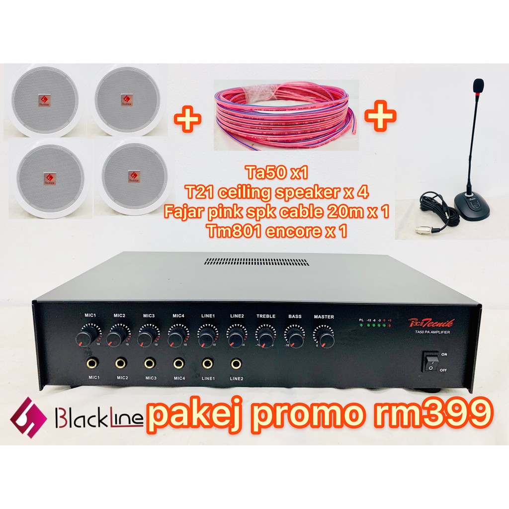 [Ready Stock]Sound System Package 4 Units Ceiling Speaker Package For ...