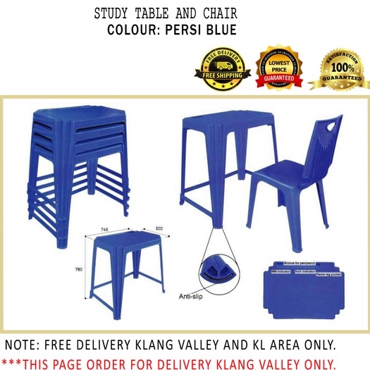 STUDENT TABLE AND CHAIR (FREE DELIVERY KLANG VALLEY AND KL ONLY ...