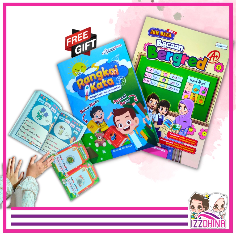 Jom Baca Siri 2 | Buku Belajar Membaca BM | Buku Bacaan Bergred Suku Kata | | Buku Kanak Kanak ...