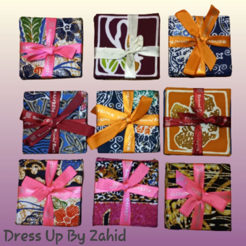 Ready Stock - Handmade Batik Square Cup Coaster (Random Design ...