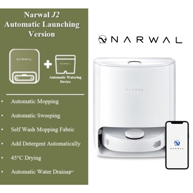 Narwal J1,J2,J3,J4,J5 Max Premium Robotic Vacuum (Can Use App) | Shopee ...