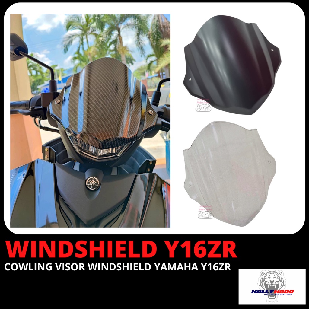 YAMAHA Y16ZR Y16 Y16Z JOKERZ VISOR WINDSHIELD COWLING WARNA CARBON ...
