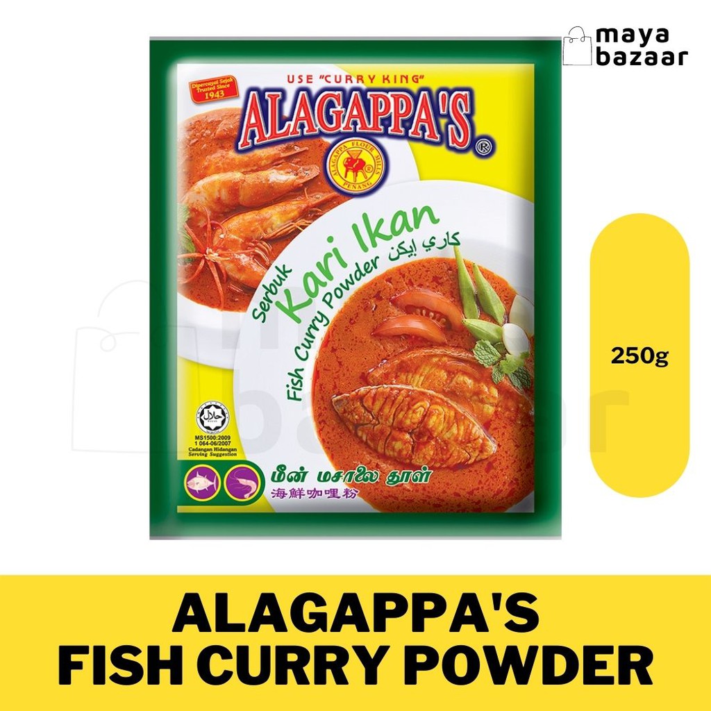 ALAGAPPA'S / Serbuk Kari Ikan / Fish Curry Powder (250g) | Shopee Malaysia