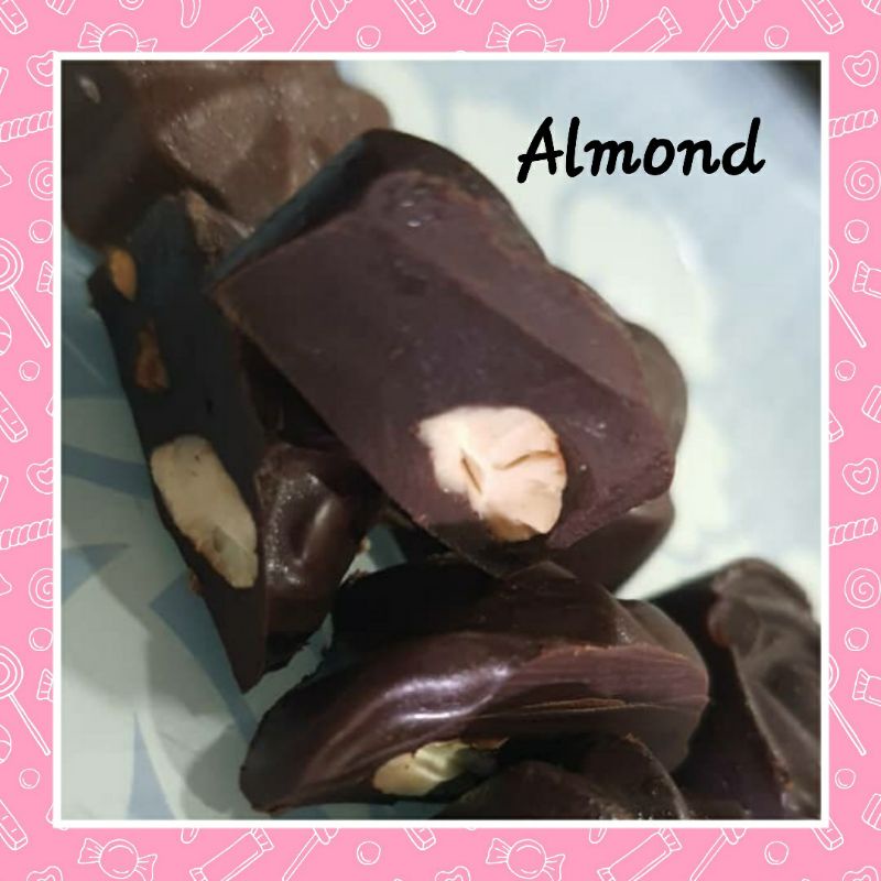 (ALMOND)🍫HOMEMADE CHOCOLATE 🍫MITS SWEETBITES CHOC | Shopee Malaysia