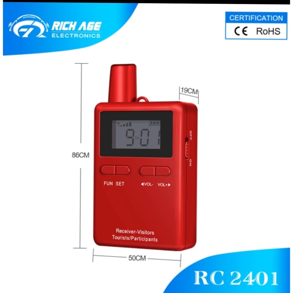 Tour Guide System ( Receiver &Transmitter) Wireless Tour Guide System For Travel Agency /Umrah ...