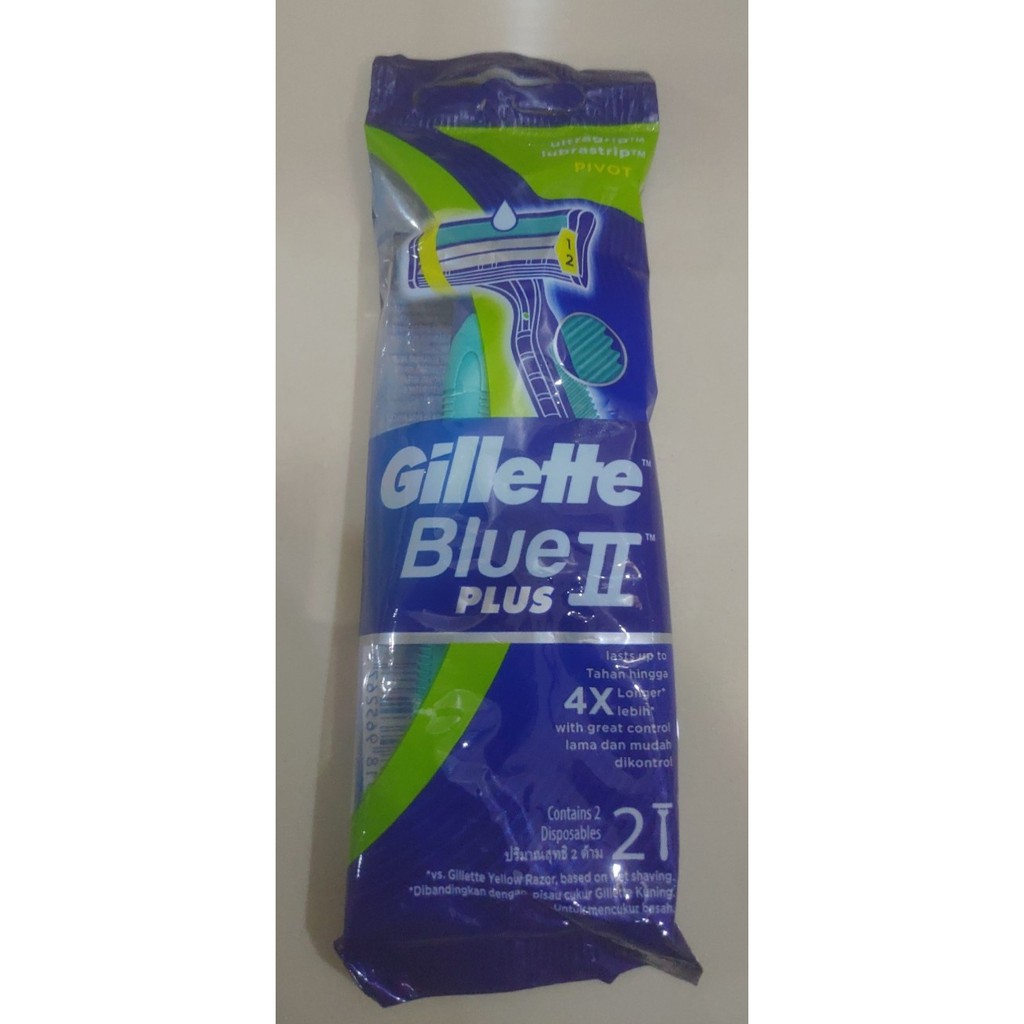 🎀READY STOCK🎀 GILLETTE Blue 2 Plus (1 pack = 2 pcs) | Shopee Malaysia