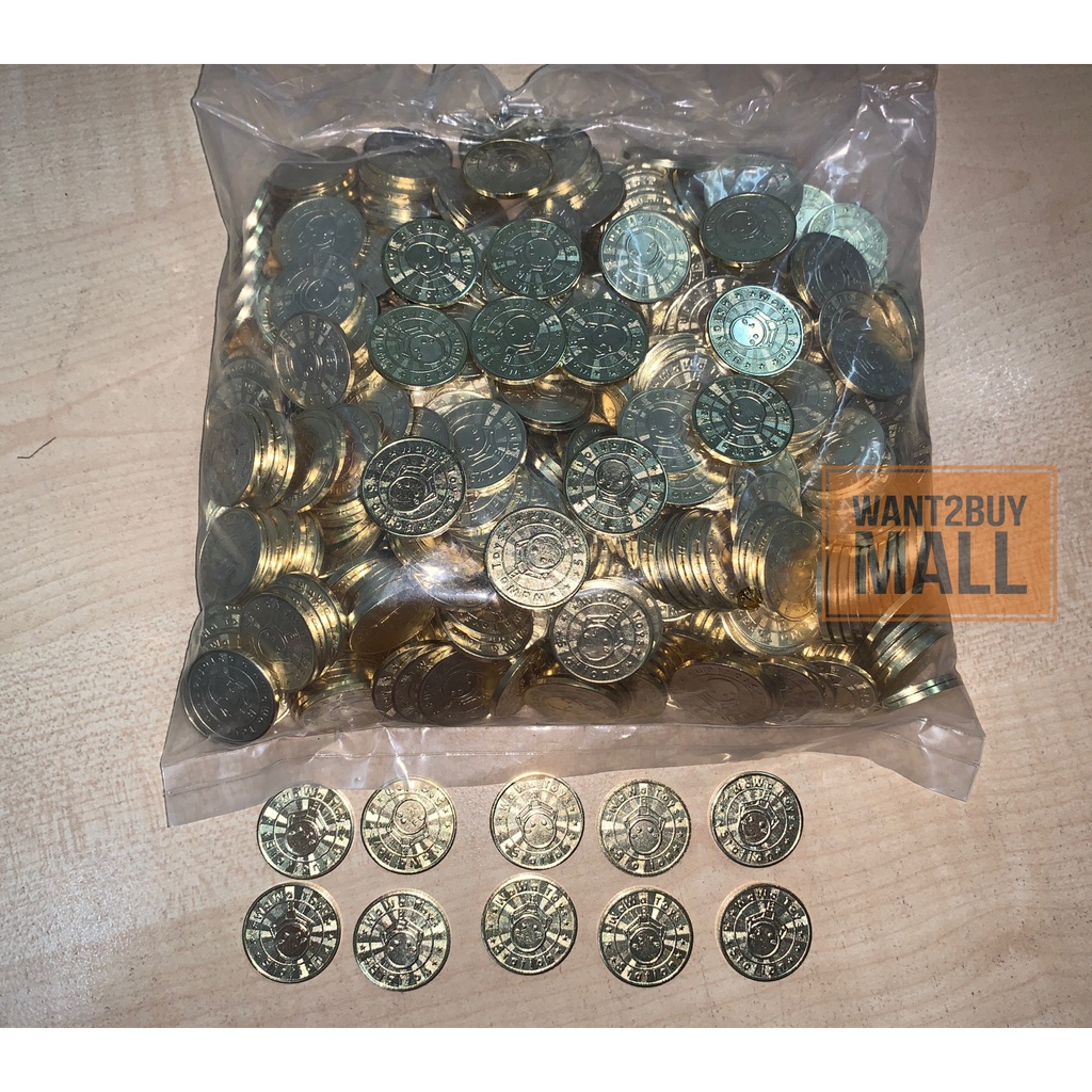 🇲🇾 500pcs Metal Token 23mm 25mm Laundry Dobi Vending Machine Water ...
