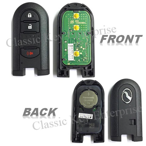 Perodua Smart Key Remote for Myvi Bezza Axia Aruz (3 Button / 4 Button ...
