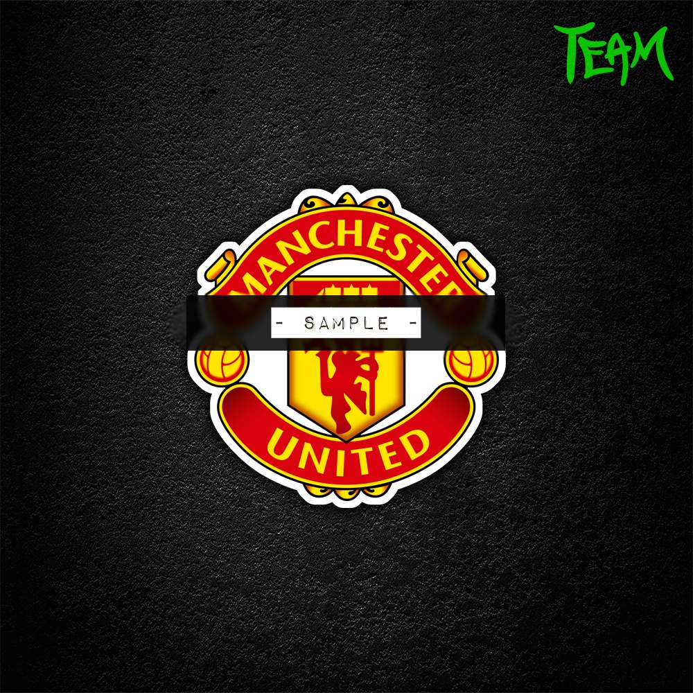 MANCHESTER UNITED FC - Premium Fan-made Sticker (TEAM series) | Shopee ...