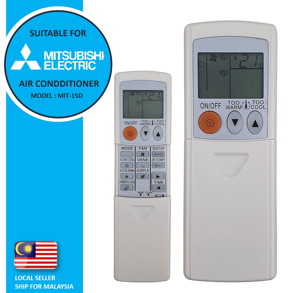 Replacement Mitsubishi Aircond Air Cond Air Conditioner Remote Control ...